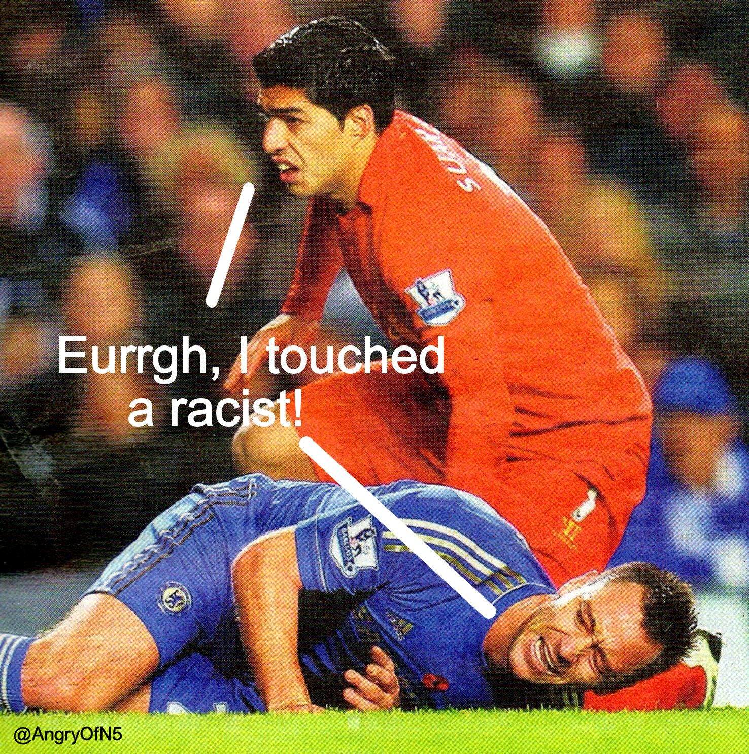 John Terry & Luis Suarez Caption Competition | angryofislington
