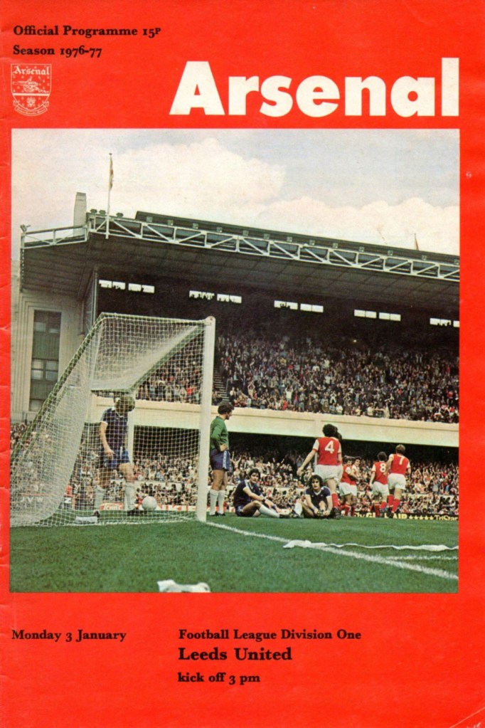 History of the Arsenal Programme – 1976-77 Season | angryofislington